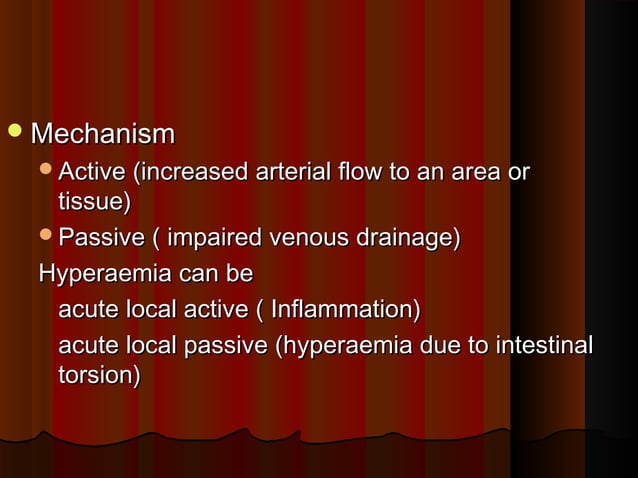 Hyperaemia, congestion and haemorrhage | PPT | Lung and Respiratory ...