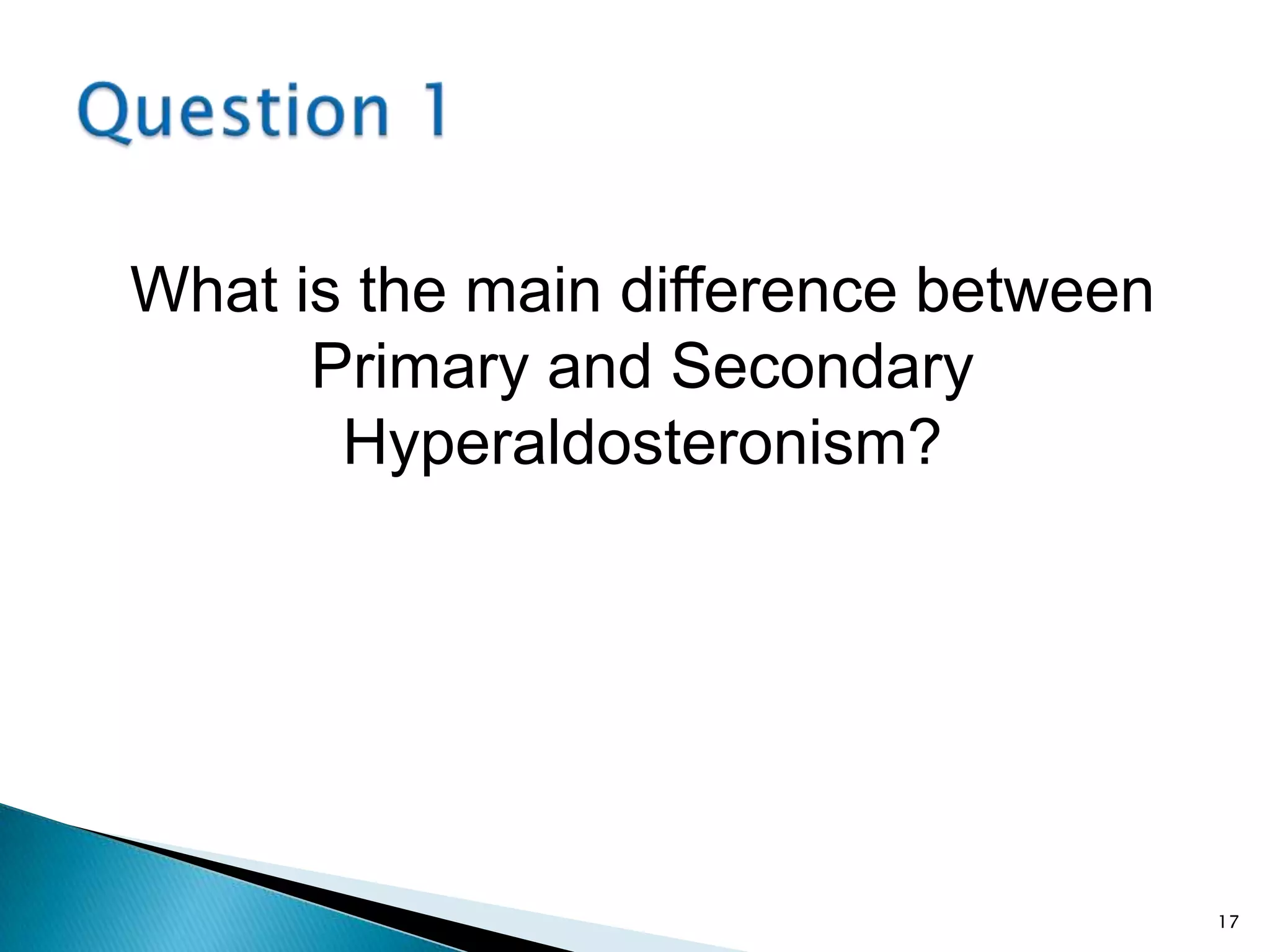 Hyperaldosteronism | PPTX
