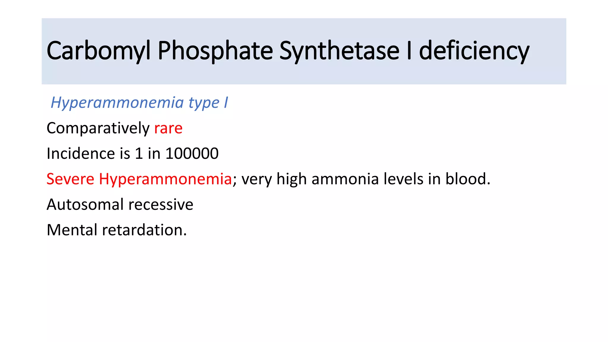 Hyperammonemia | PPTX