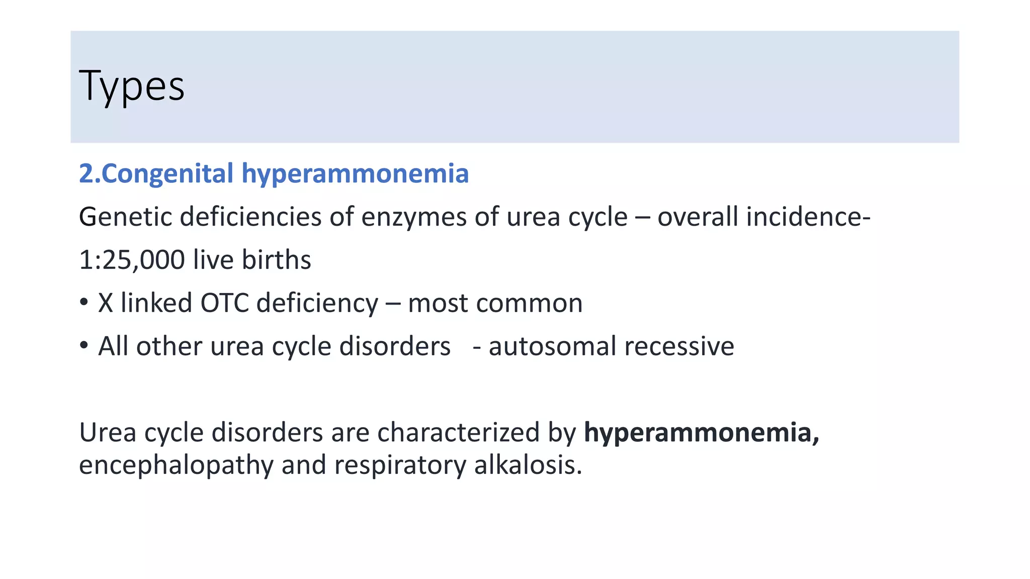 Hyperammonemia | PPTX