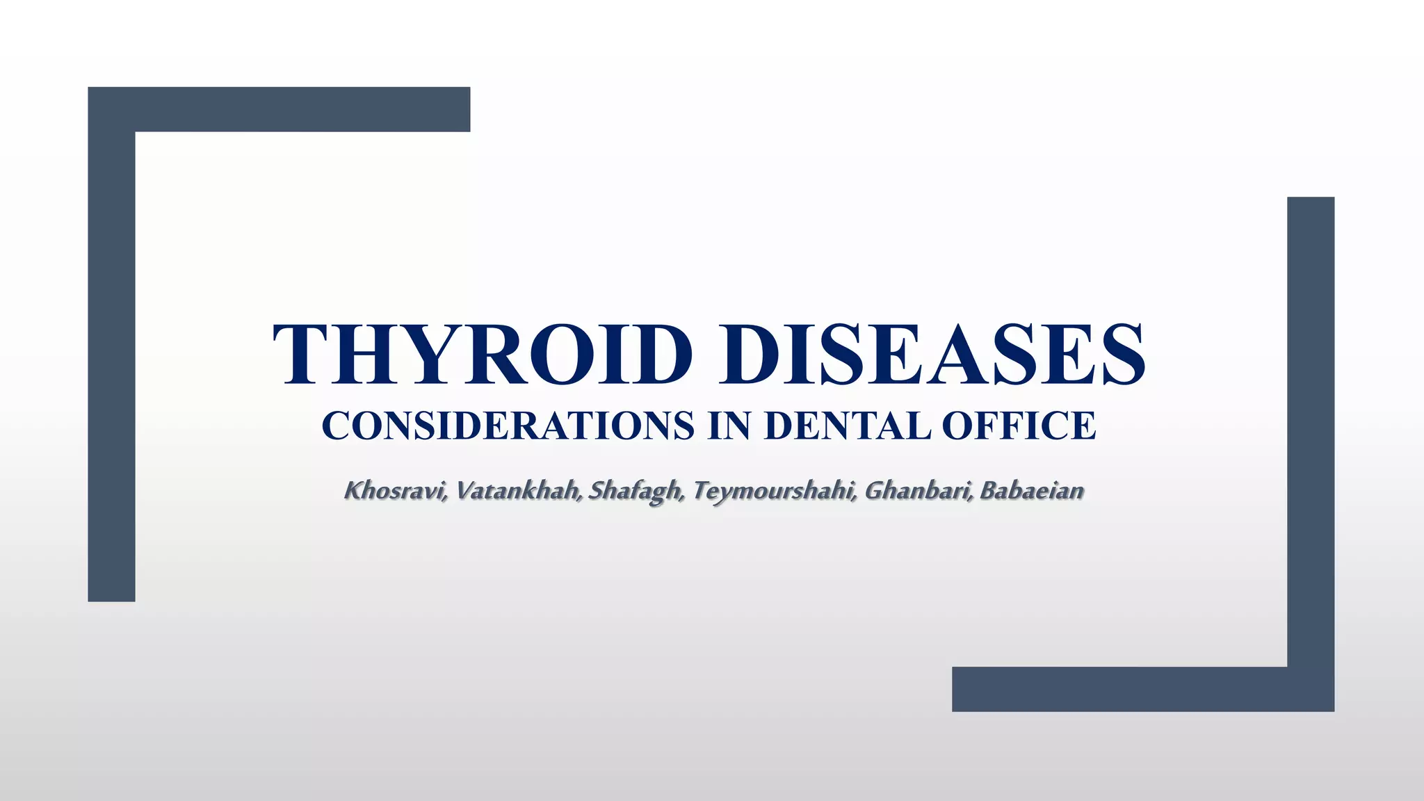 Hyperthyroidism and Hypothyroidism ( thyroid diseases) management in ...