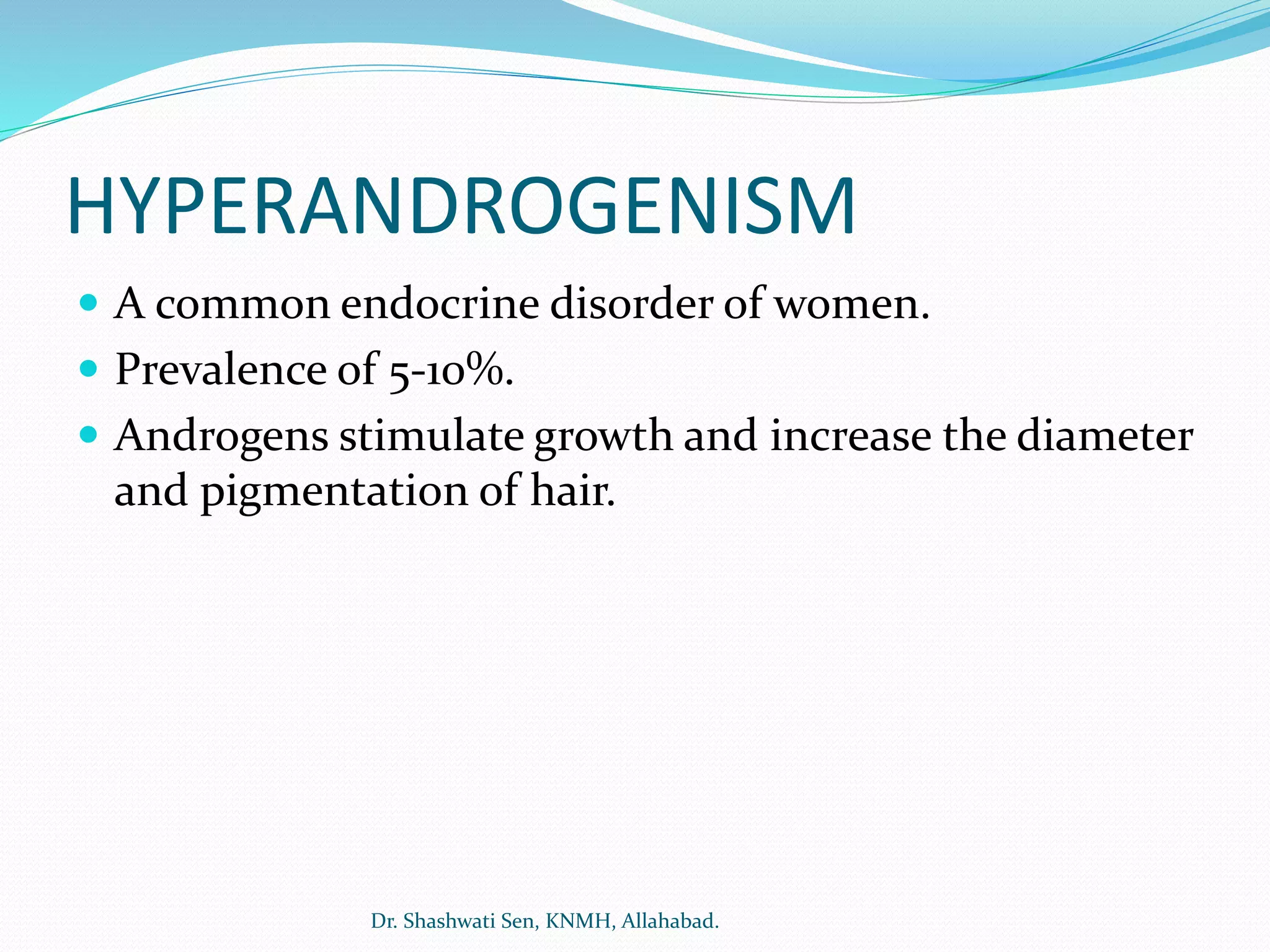 Hyperandrogenism | PPTX