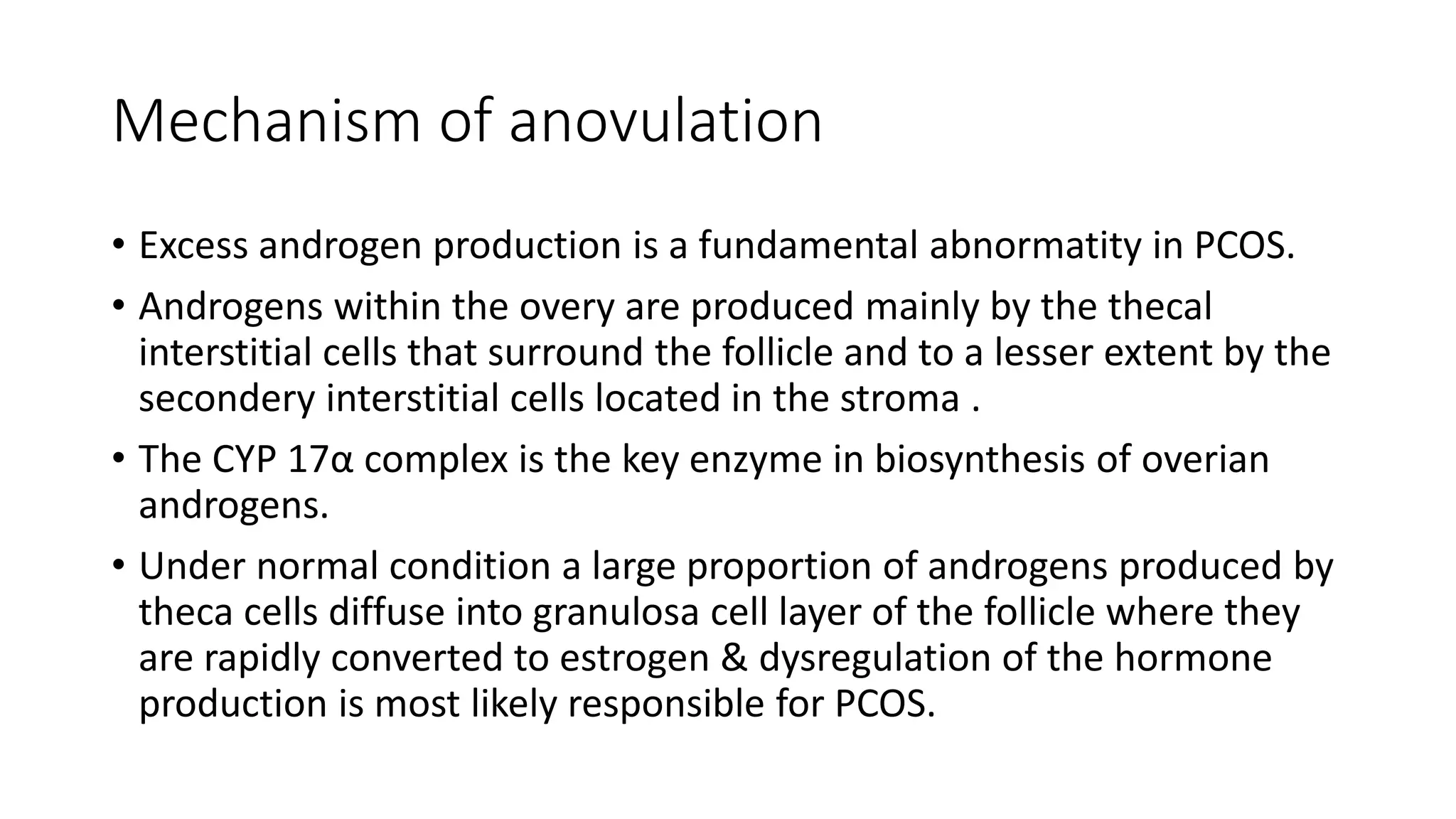 Hyperandrogenism & hyperinsulinemia in PCOS | PPTX