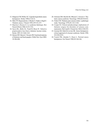 Hyperasthetic ataxic syn aftr thal infarct | PDF