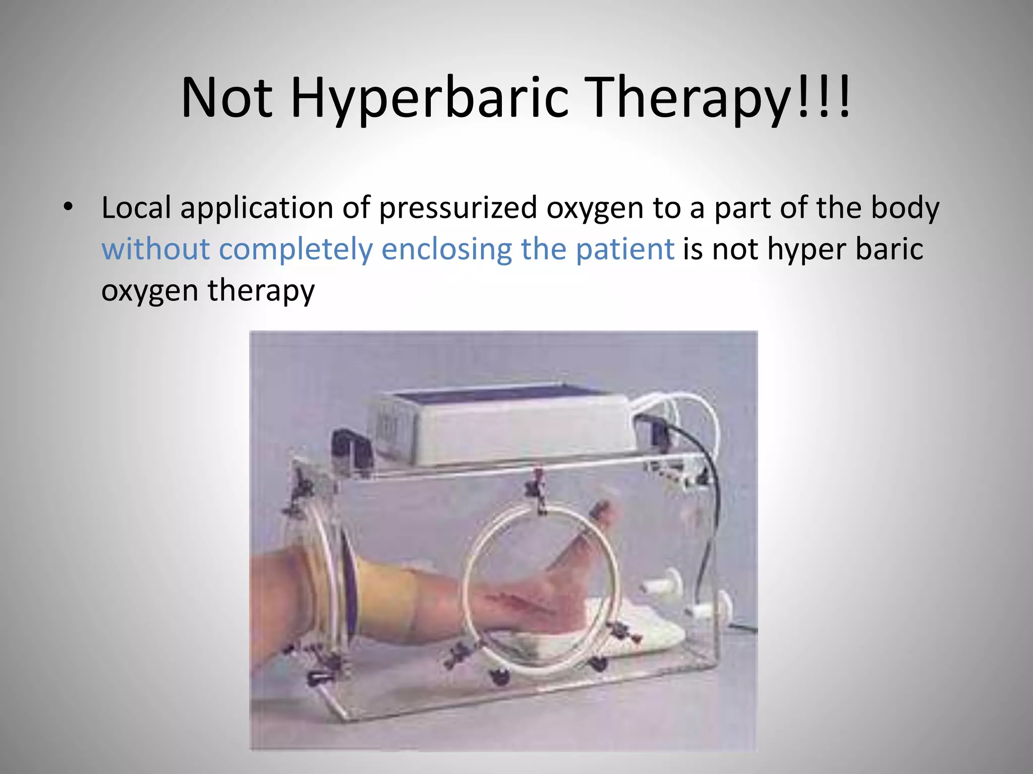 Hyperbaric oxygen therapy | PPTX