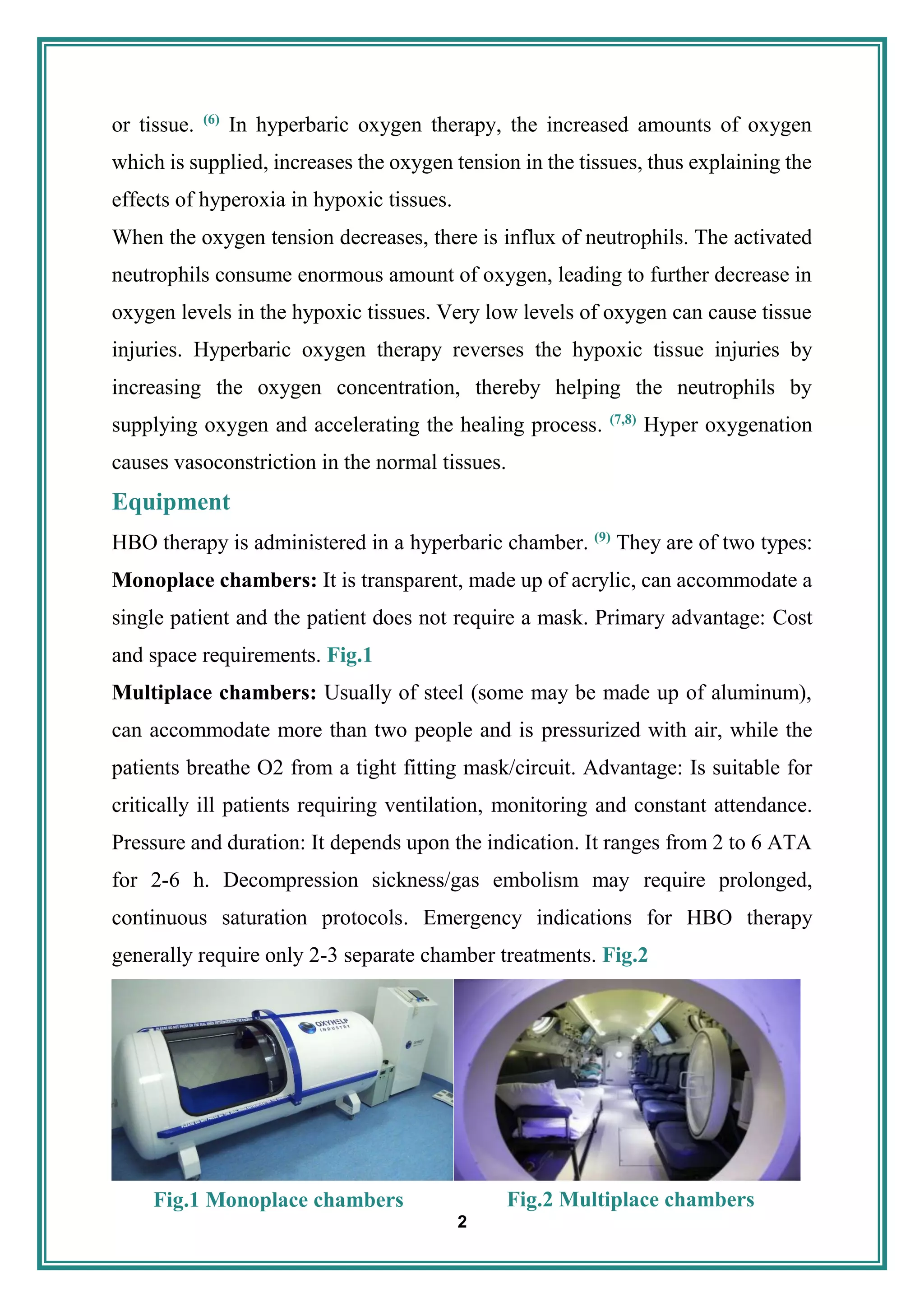 Hyperbaric oxygen therapy (HBOT) | PDF | First Aid | Injuries