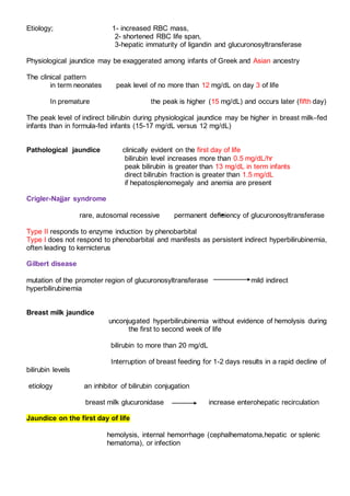 HYPERBILIRUBINEMIA.pdf | Blood Disorders | Diseases and Conditions
