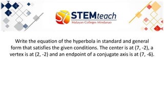 Conic section- Hyperbola STEM TEACH | PPTX