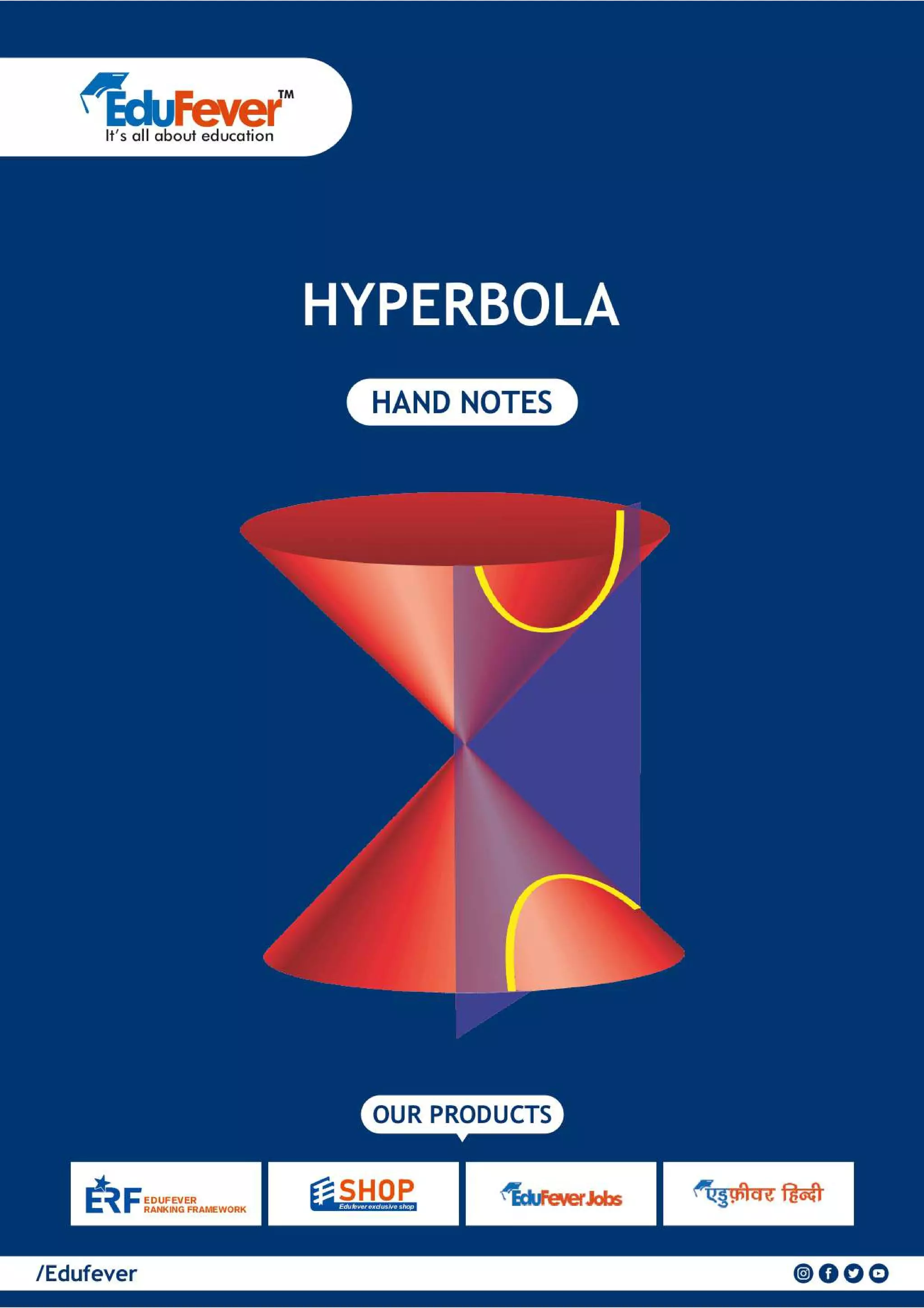 Hyperbola - Mathematics Handwritten Notes | PDF
