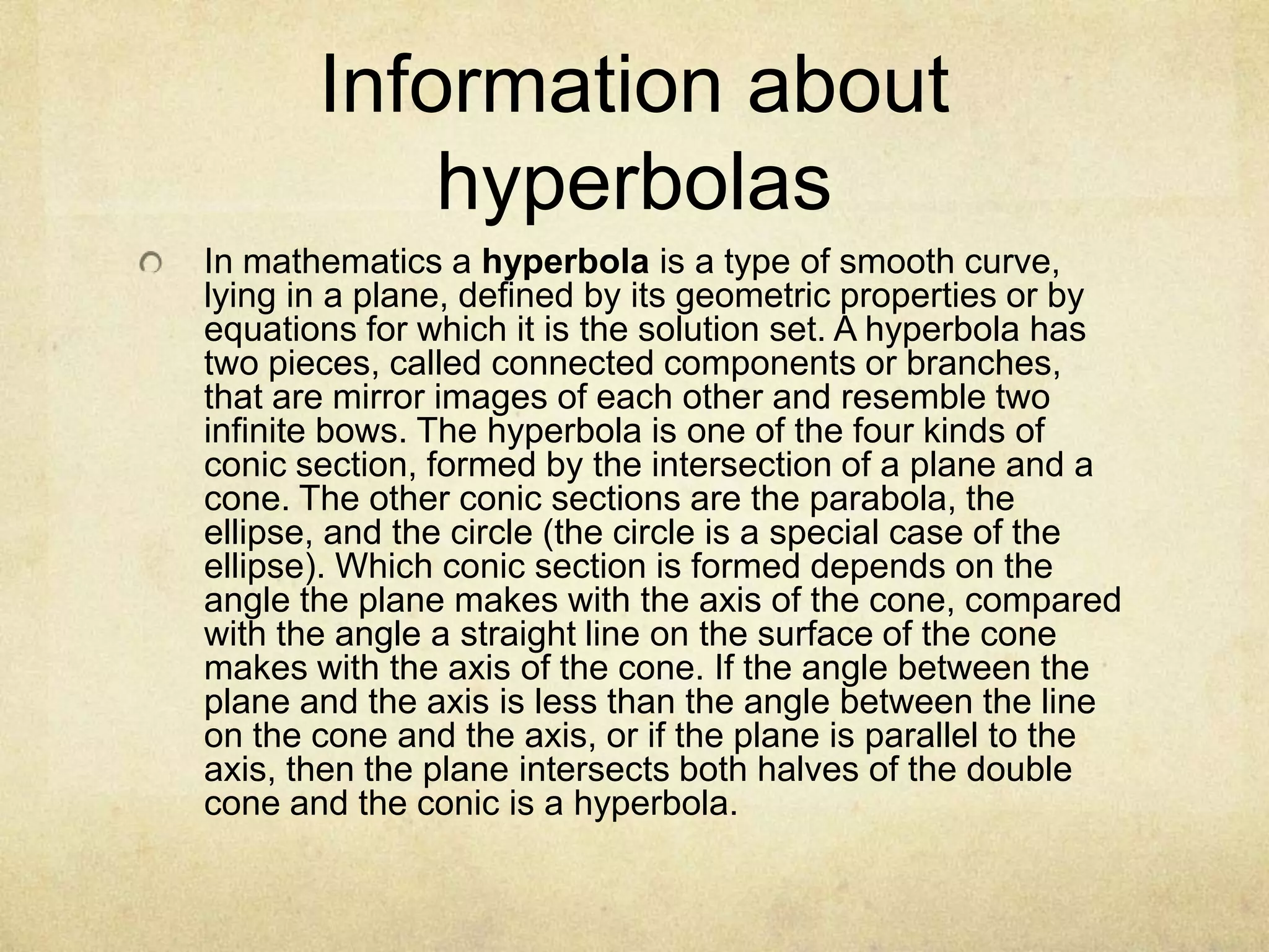 Hyperbolas | PPT