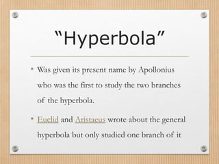 Hyperbolas | PPTX