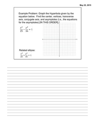 Hyperbolas lesson3preview | PDF