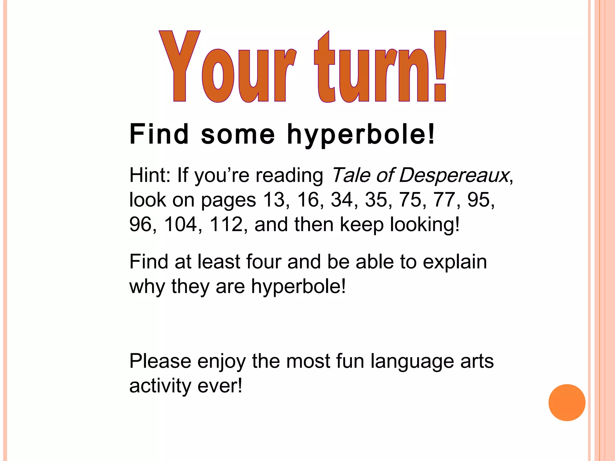 Hyperbole | PPT