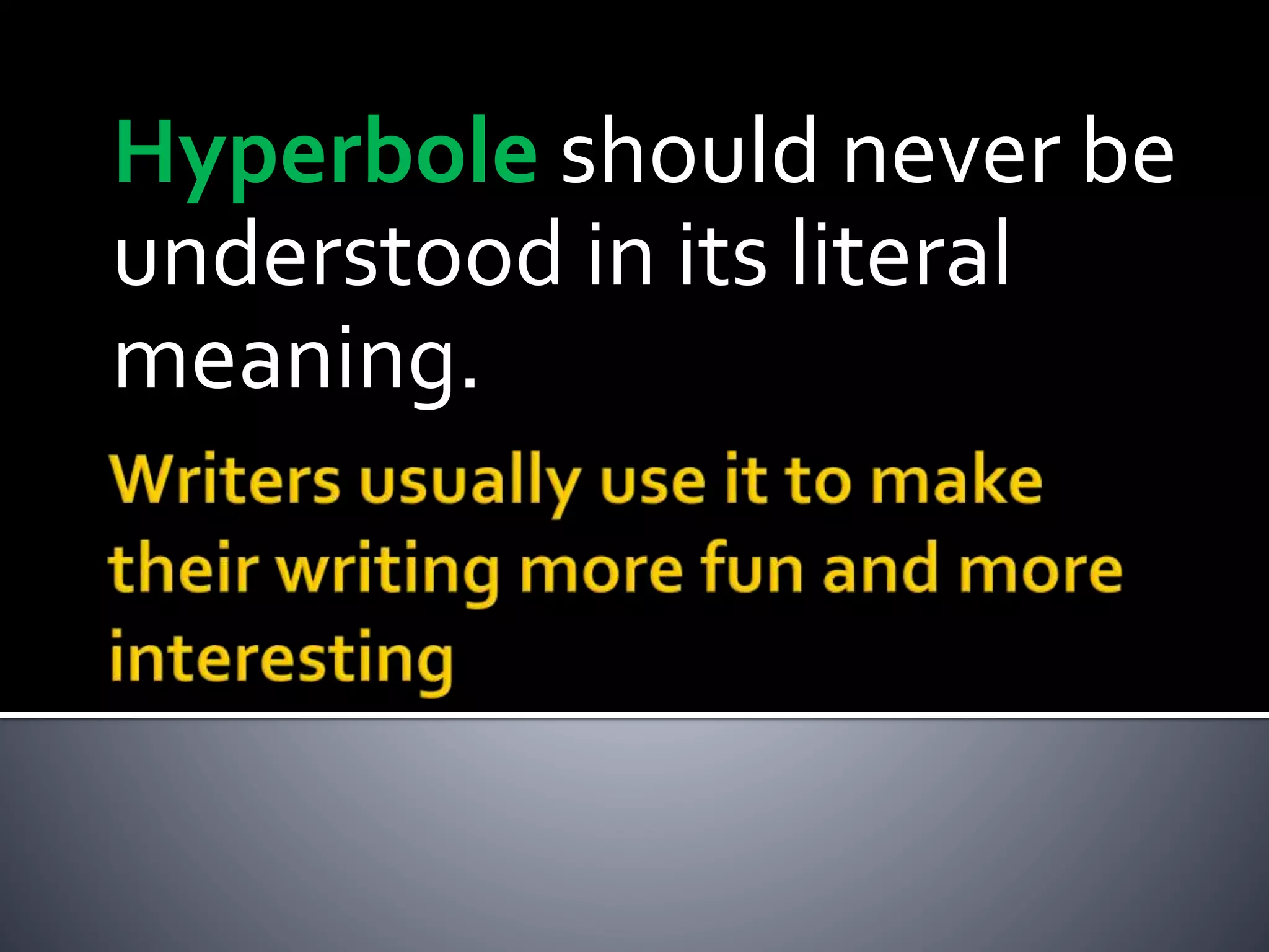 Hyperbole power point | PPTX