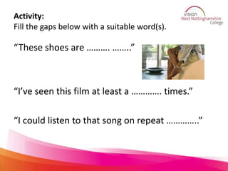 Hyperbole presentation is the lexical unity | PPT