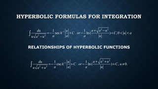 Hyperbolic functions | PPT