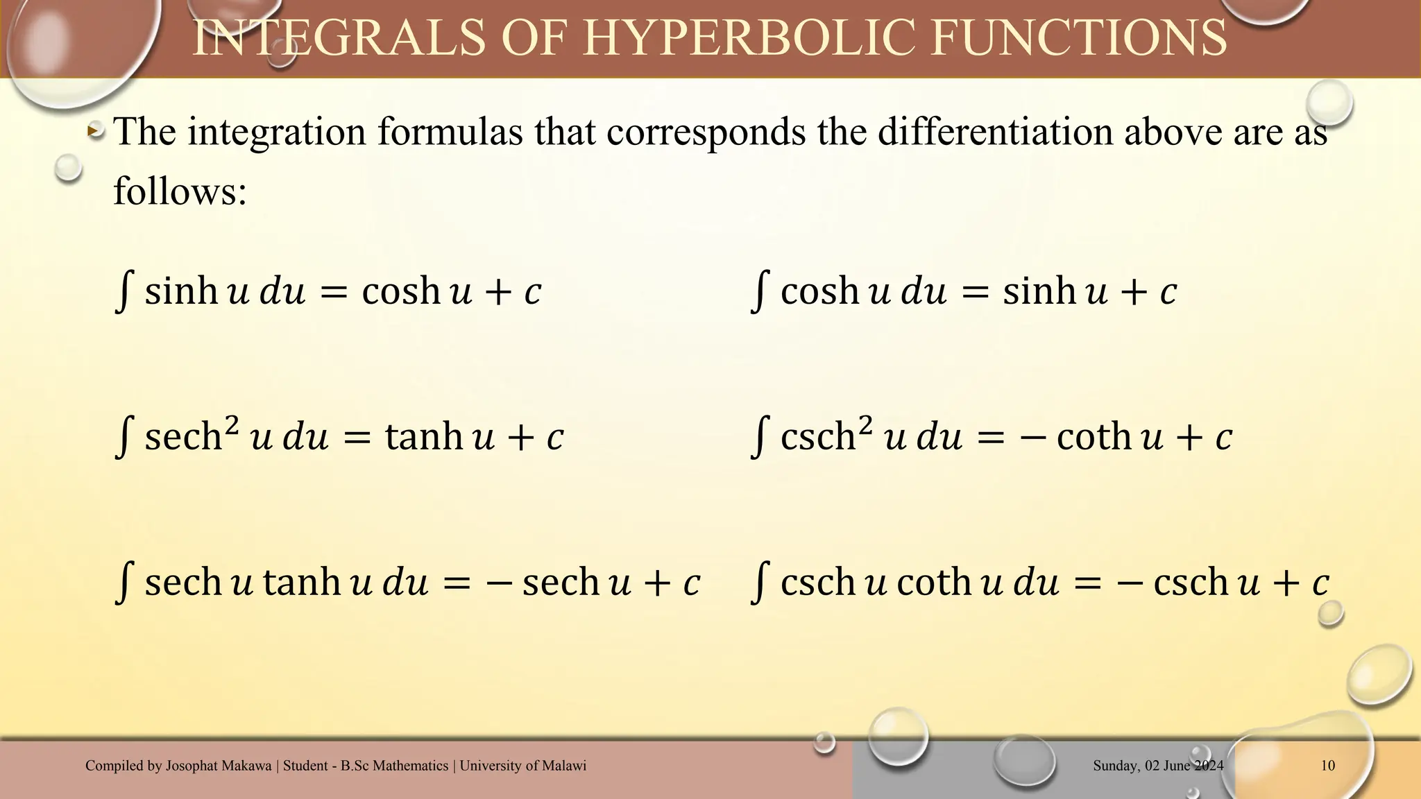 MAT221: CALCULUS II - Hyperbolic Functions.pdf