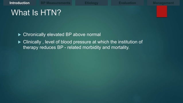 Hypertension (HTN) | PPT