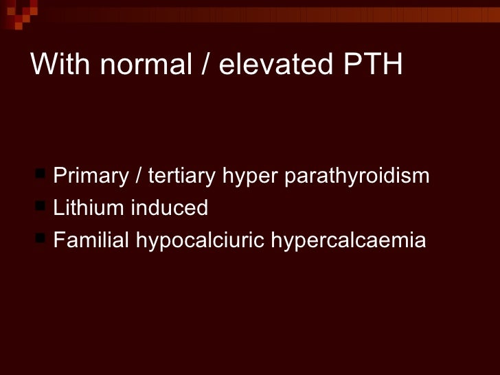 Hyper Calcaemia