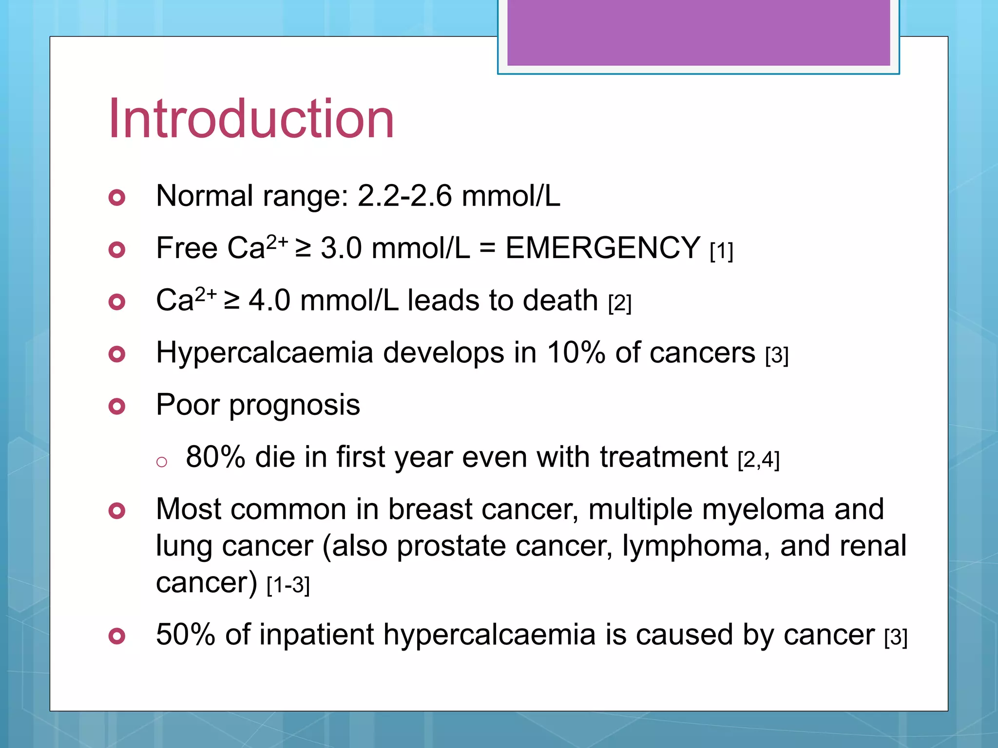 Hypercalcaemia in Malignancy | PPTX