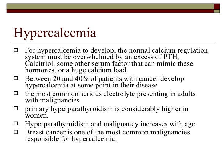 Hypercalcemia