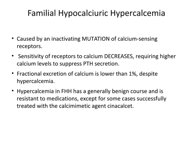 Hypercalcemia | PPT