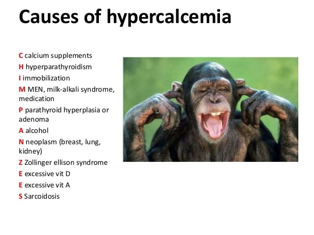 Hypercalcemia, causes and treatment