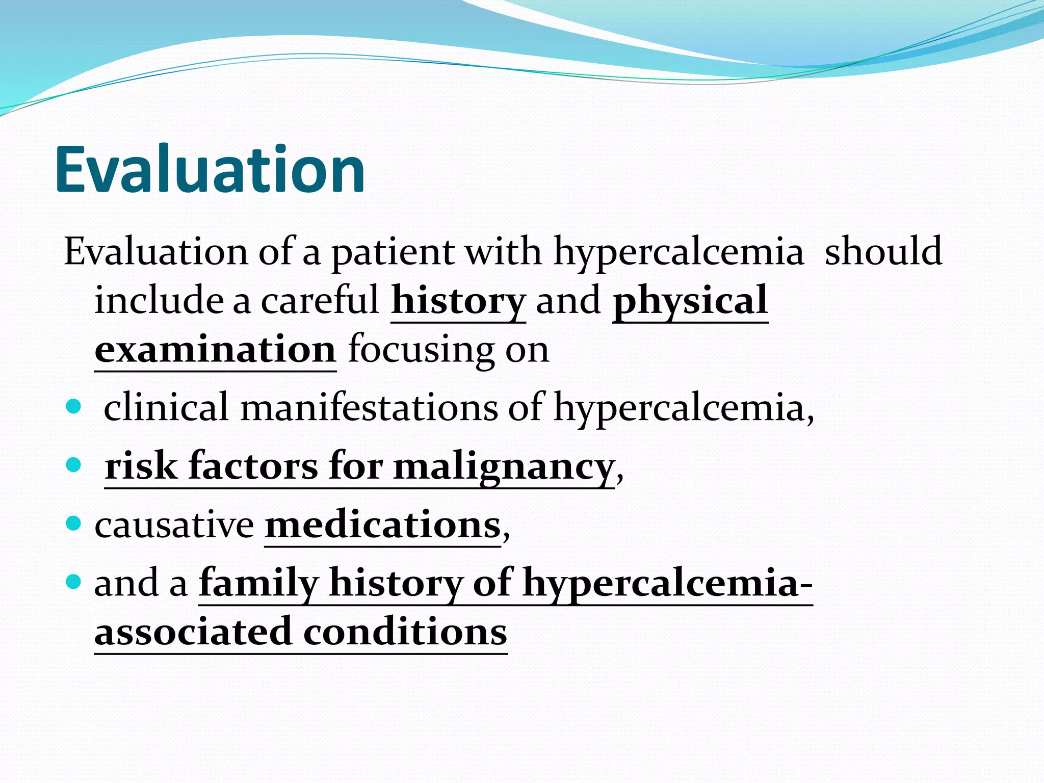 Hypercalcemia | PPTX
