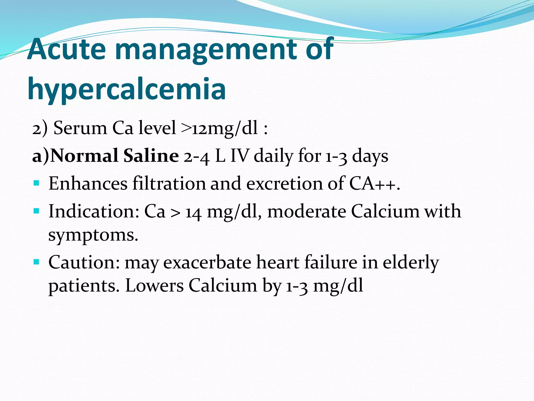 Hypercalcemia | PPTX