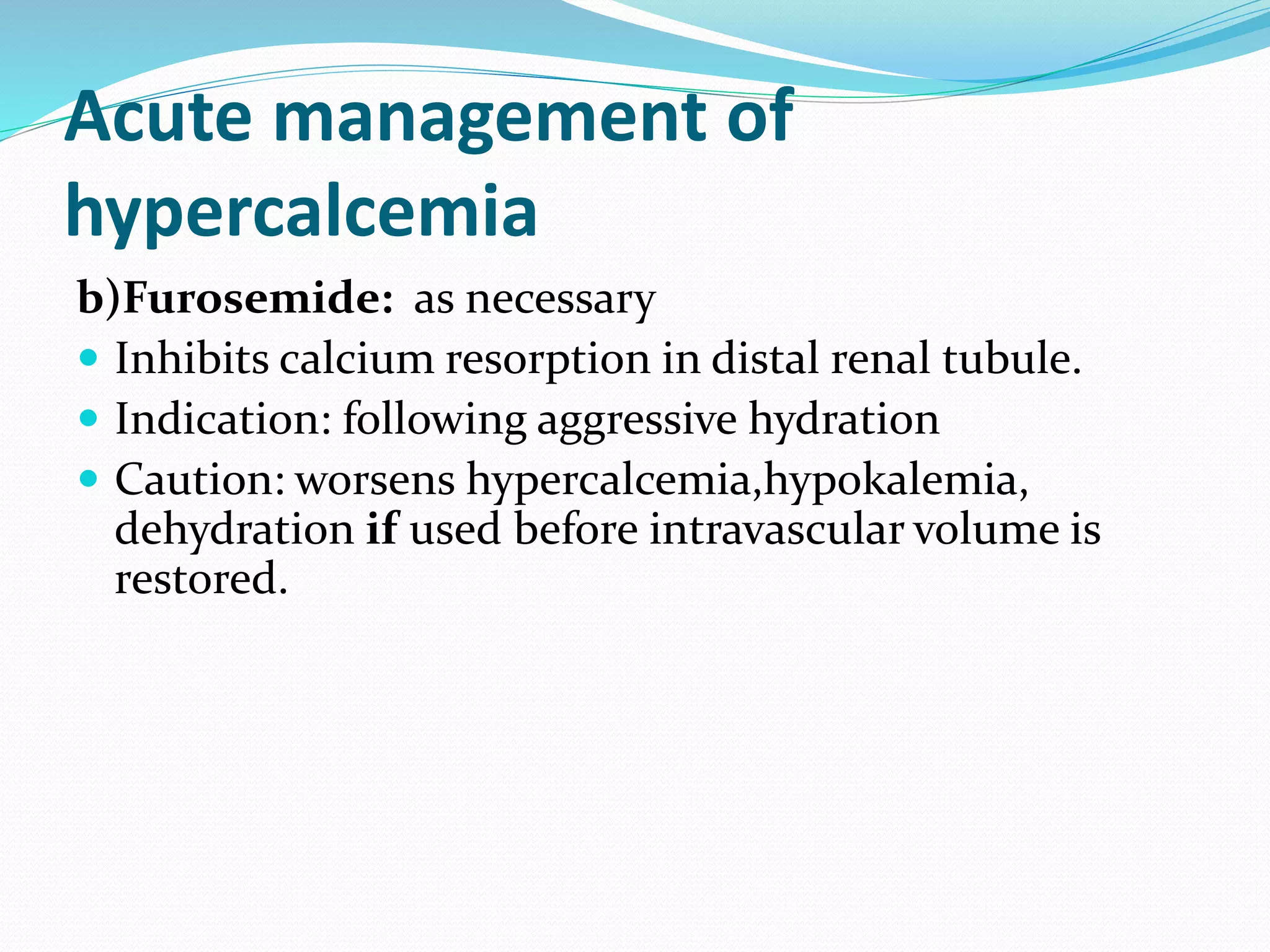 Hypercalcemia | PPTX