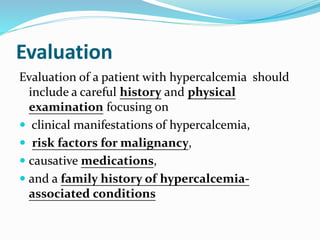 Hypercalcemia | PPTX