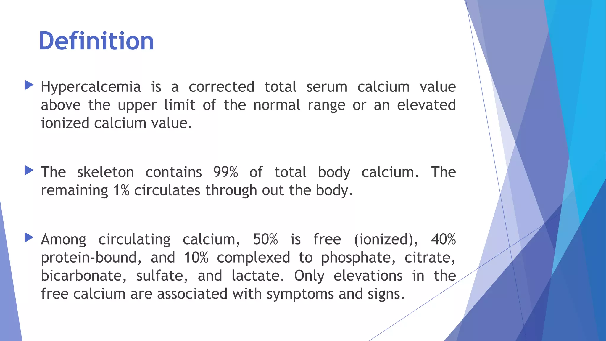 Hypercalcemia | PPT
