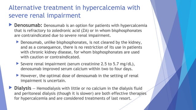 Hypercalcemia | PPT | Endocrine and Metabolic Diseases | Diseases and ...