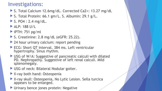 Hypercalcemia | PPT | Endocrine and Metabolic Diseases | Diseases and Conditions