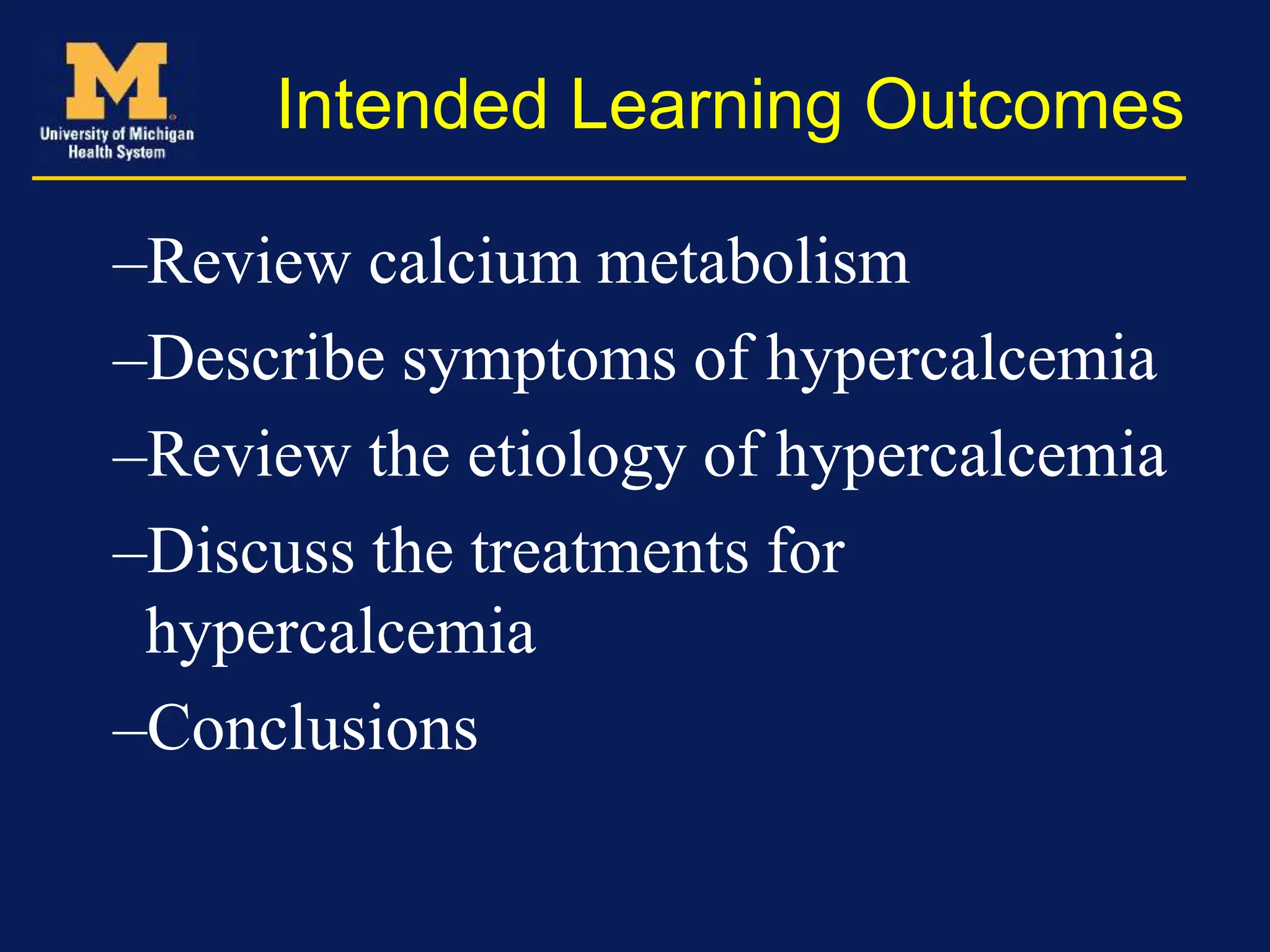 Hypercalcemia- Approach to the Diagnosis Palak Choksi.pptx | Endocrine ...