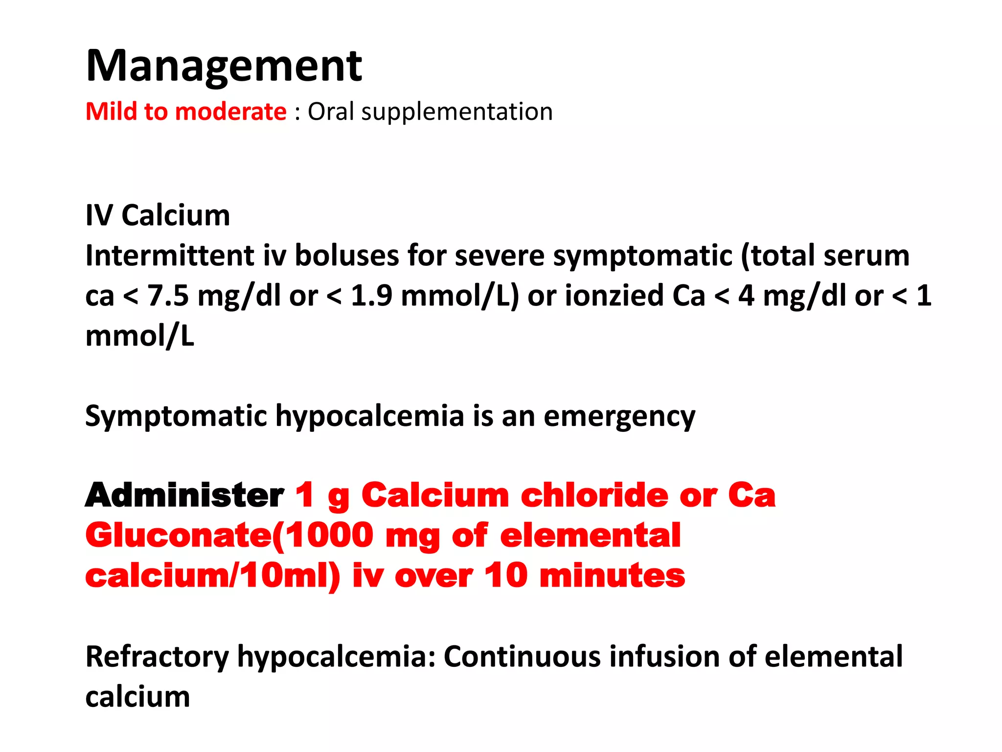 Hypercalcemia and hypocalcemia | PPTX
