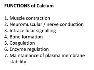 Hypercalcemia and hypocalcemia | PPTX