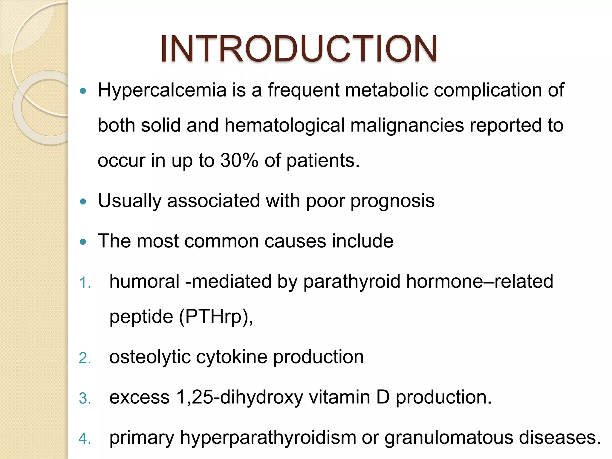 Hypercalcemia Associated With Malignancy Pptm 2 Pptx