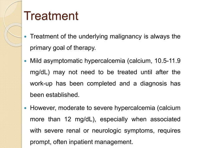 HYPERCALCEMIA ASSOCIATED WITH MALIGNANCY.pptm (2).pptx | Endocrine and Metabolic Diseases ...