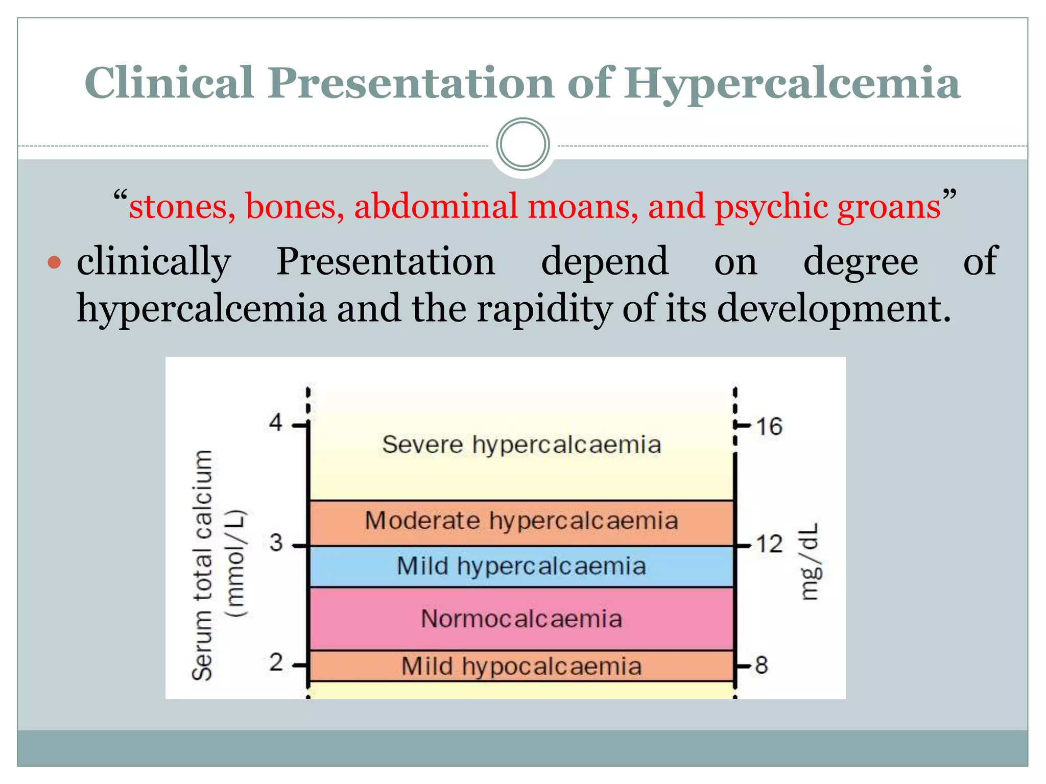 Hypercalcemia in malignancy | PPTX