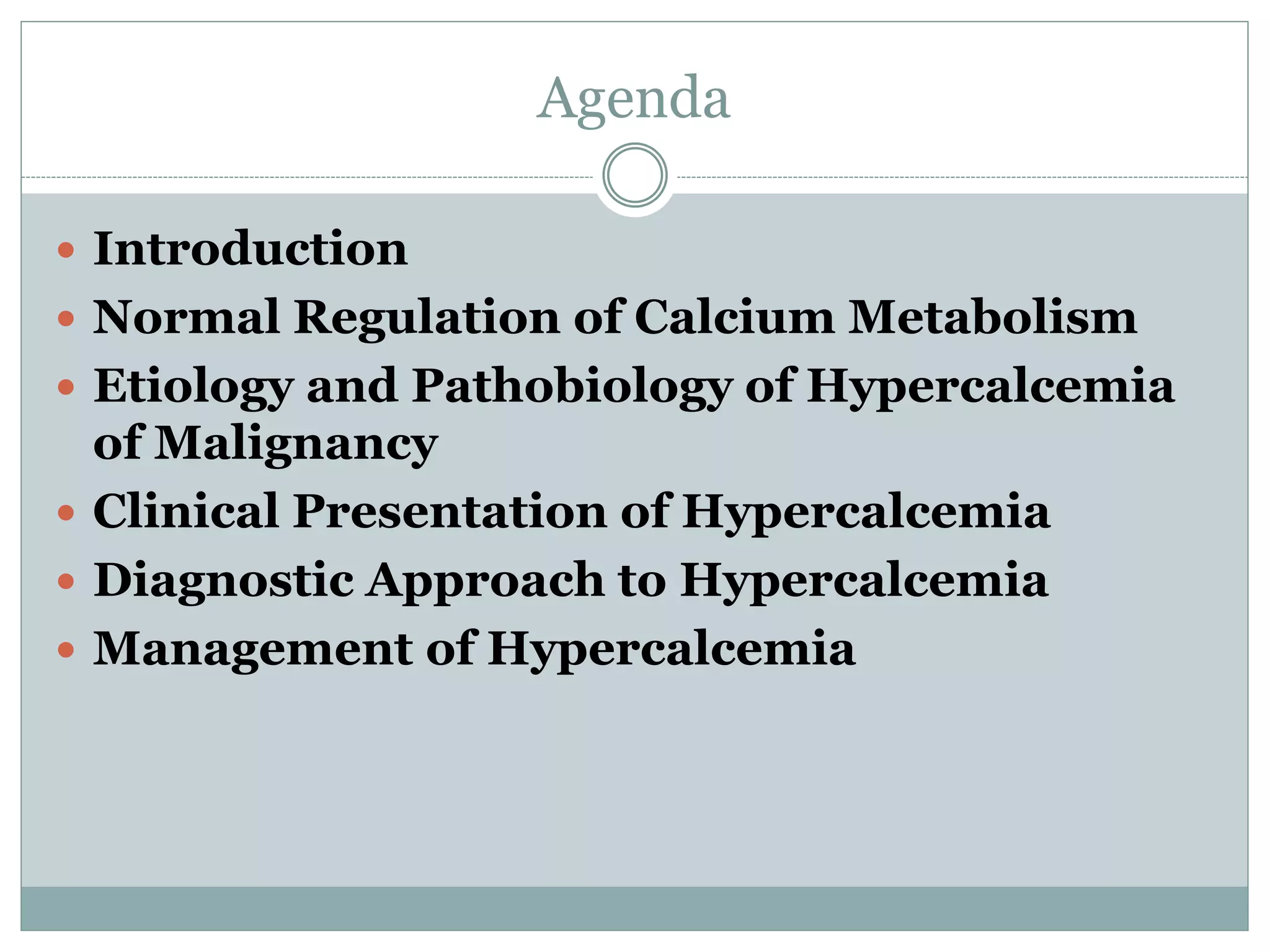 Hypercalcemia in malignancy | PPTX