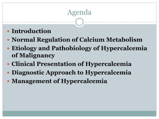 Hypercalcemia in malignancy | PPTX