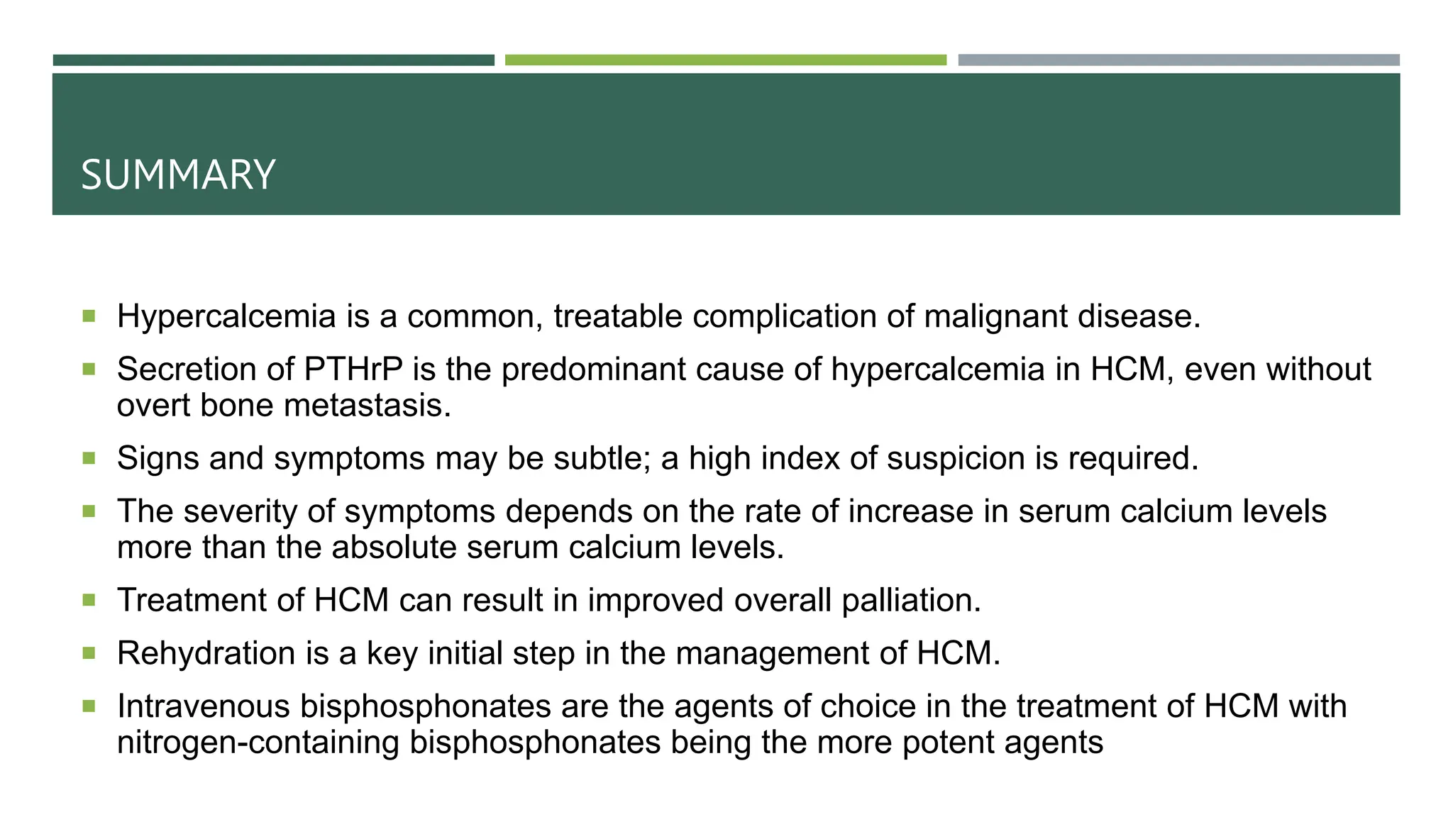 HYPERCALCEMIA IN PALLIATIVE CARE.pptx | Endocrine and Metabolic ...