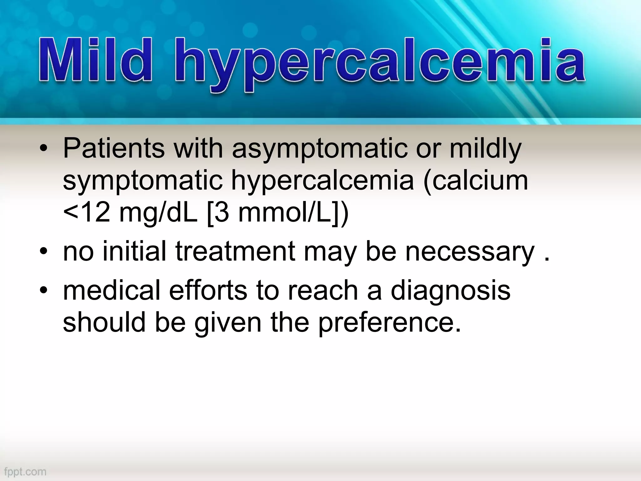 Hypercalcemia in children and adolescent | PPT