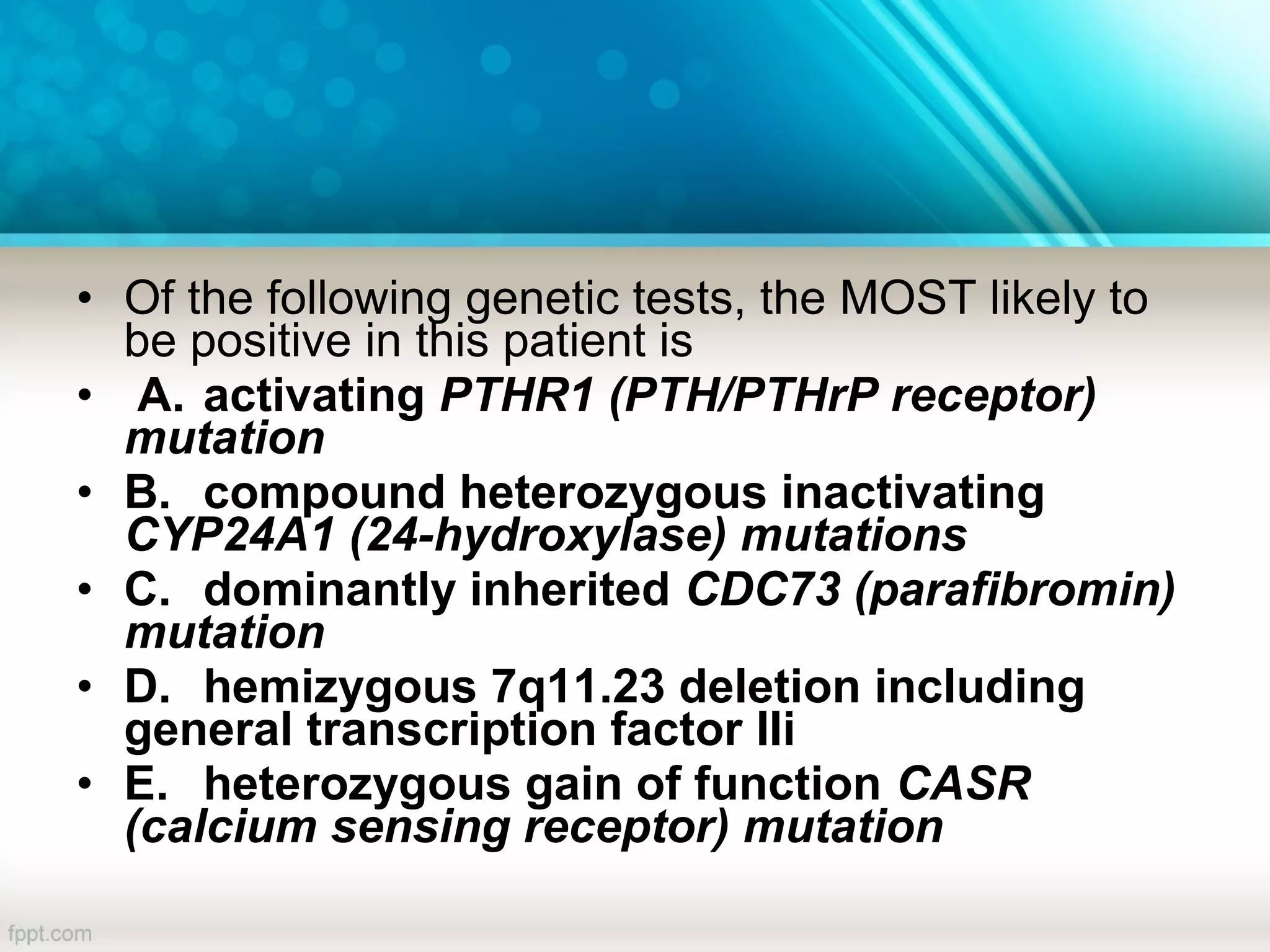 Hypercalcemia in children and adolescent | PPT