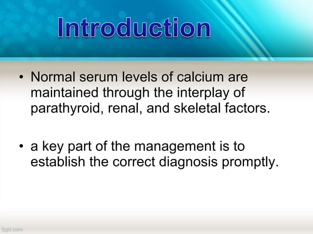 Hypercalcemia in children and adolescent | PPT | Endocrine and ...