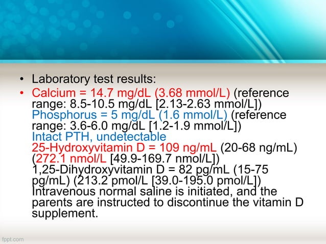 Hypercalcemia in children and adolescent | PPT | Endocrine and ...