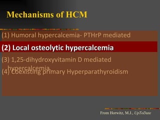 Hypercalcemia of malignancy | PPT