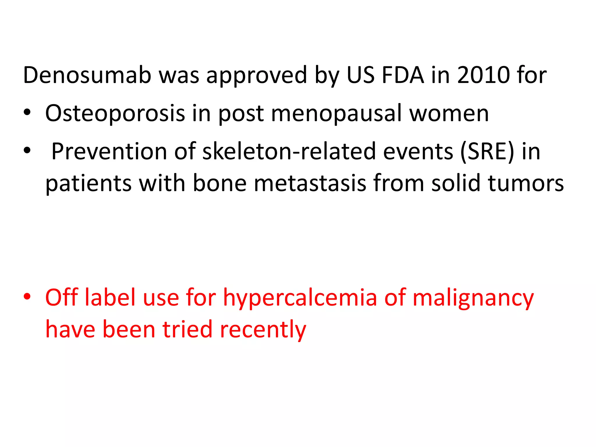 Hypercalcemia of malignancy novel management therapy | PPTX