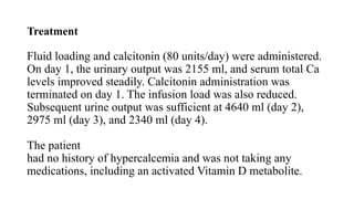 hypercalcemia diagnosis and drug management | PPT